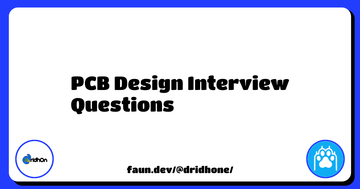 Pcb Design Interview Questions